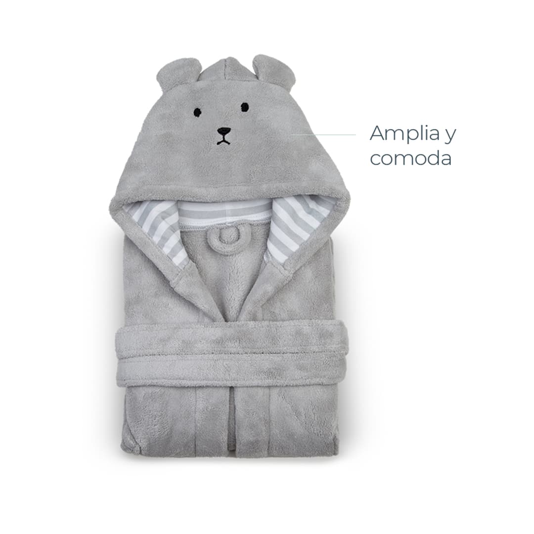 Bata oso 2 4 anios gris | Carestino Argentina